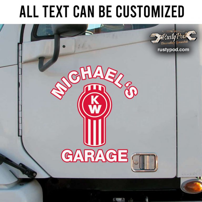 personalized kenworth emblem sticker 11275 - Rustypod Store