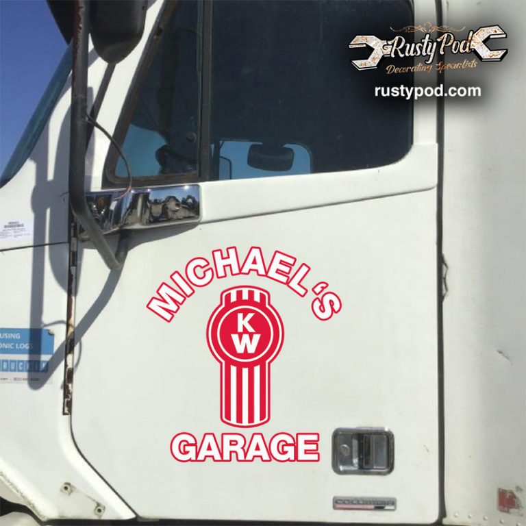 personalized kenworth emblem sticker 11275 - Rustypod Store