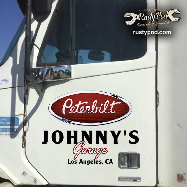 personalized peterbilt emblem sticker 11276 - Rustypod Store