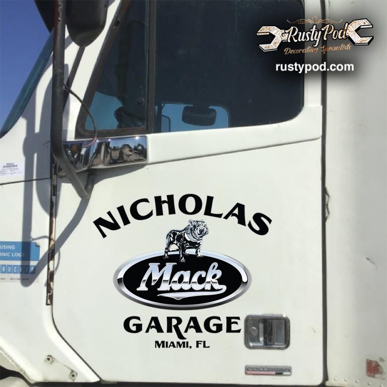 personalized mack truck emblem sticker 11277 - Rustypod Store