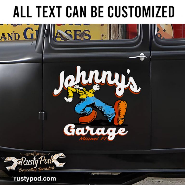 personalized keep on trucking sticker 11302 - Rustypod Store