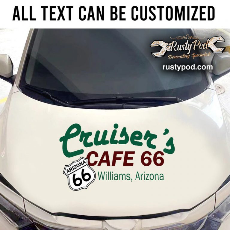 Personalized route 66 sticker 11365 - Rustypod Store