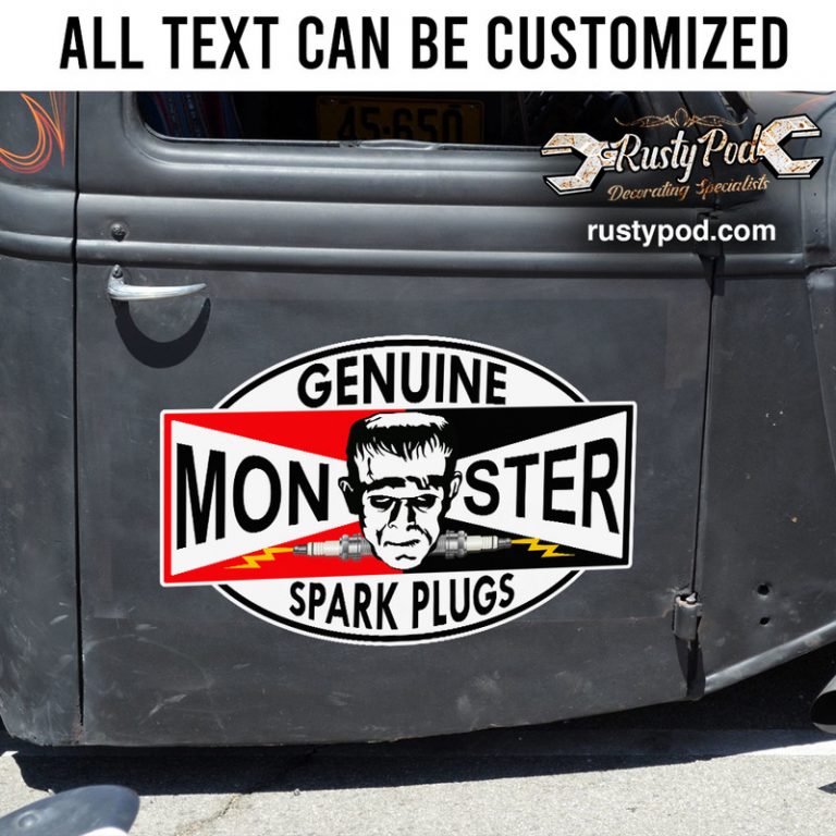 GENUINE MONSTER SPARK PLUG sticker 11377 - Rustypod Store