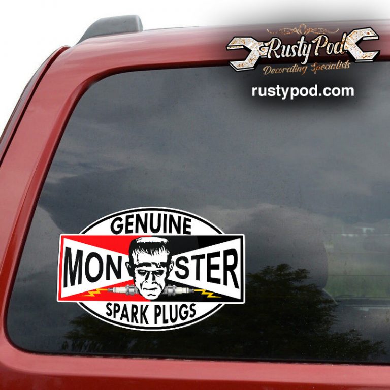 GENUINE MONSTER SPARK PLUG sticker 11377 - Rustypod Store