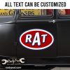 Personalized RAT ROD Hot Rod sticker 11387 - Rustypod Store