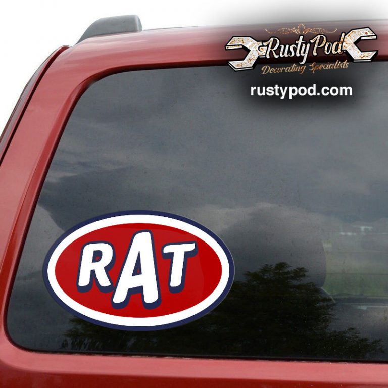 Personalized RAT ROD Hot Rod sticker 11387 - Rustypod Store