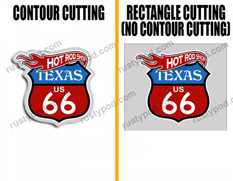 Personalized hot rod shop sticker 11389 - Rustypod Store