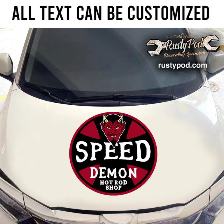 Personalized Speed Demon Decal Toolbox sticker 11401 - Rustypod Store
