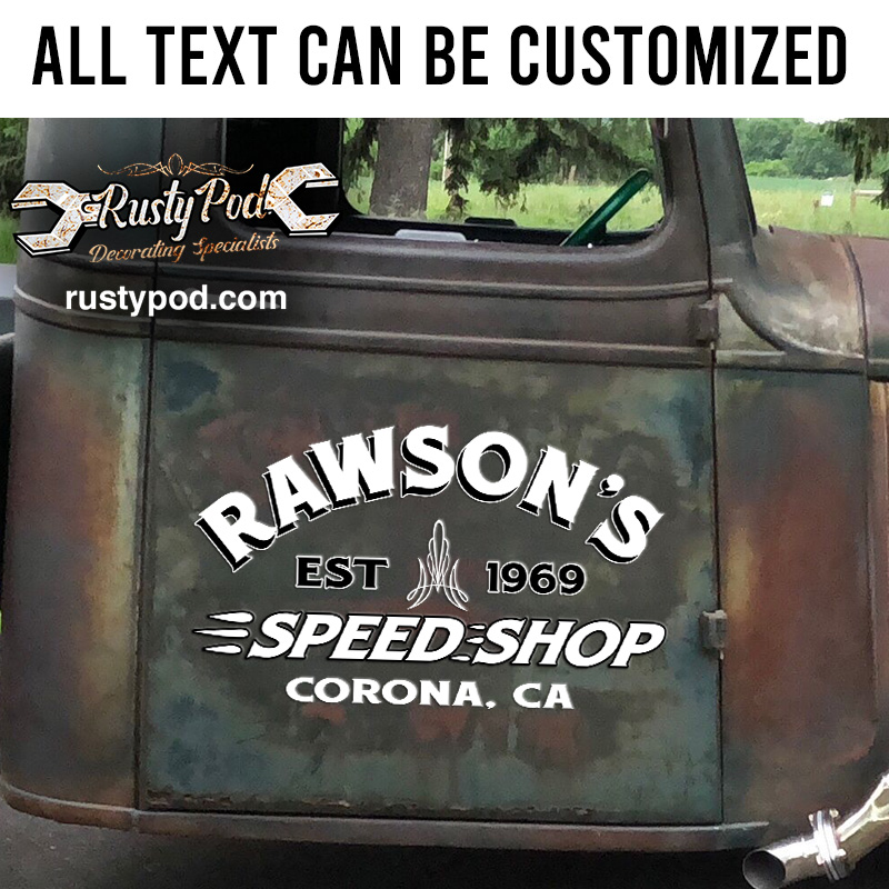 Rat Rod Vinyl Sticker Don's Speed Shop Vintage Racing Decal – 1950s ...