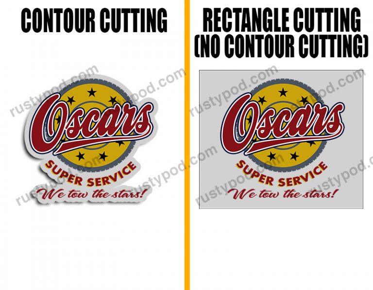 Personalized vintage garage lettering sticker 11453 - Rustypod Store