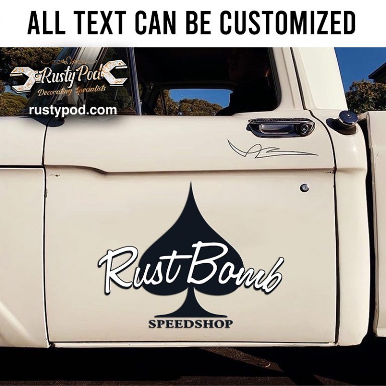 Personalized ace rust bomb speed shop sticker 11594 - Rustypod Store