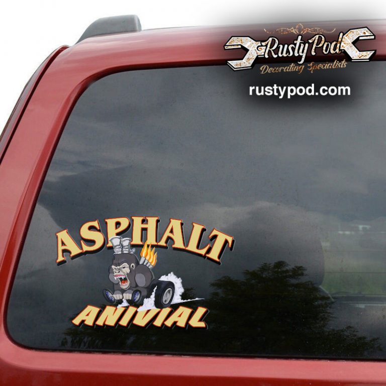 Personalized animal engine sticker 11672 - Rustypod Store