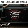 Personalized racing equipment cyclone sticker 11740 - Rustypod Store
