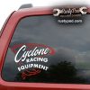 Personalized racing equipment cyclone sticker 11740 - Rustypod Store