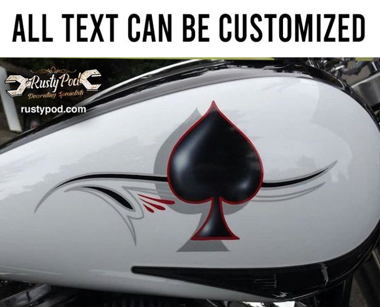 pinstriping ace motorcycle gas tank decal 11761 - Rustypod Store