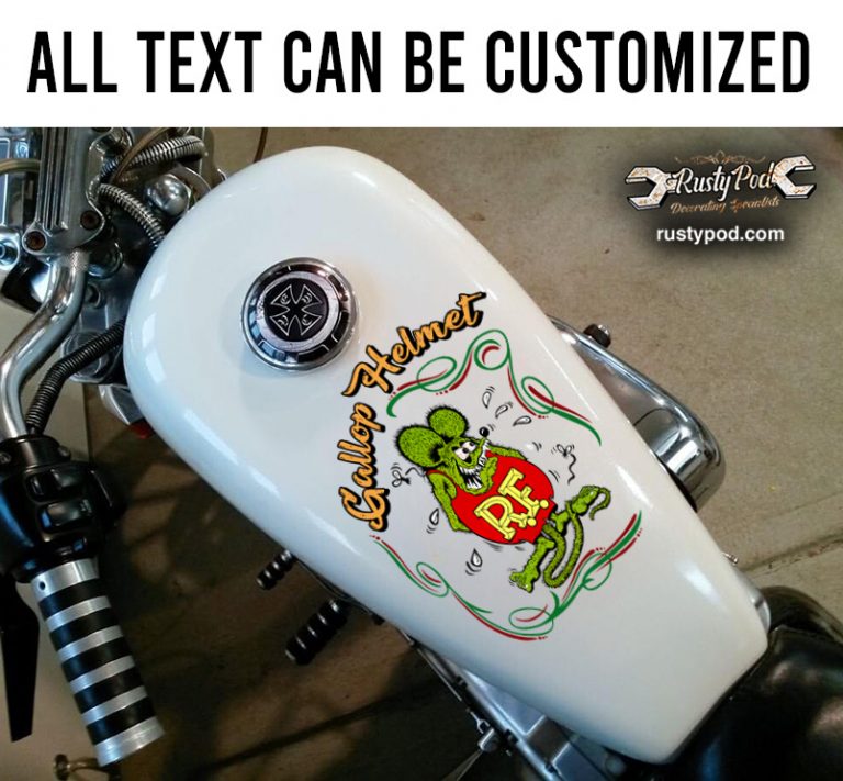 personalized rat fink helmet motorcycle helmet sticker 11800 - Rustypod ...
