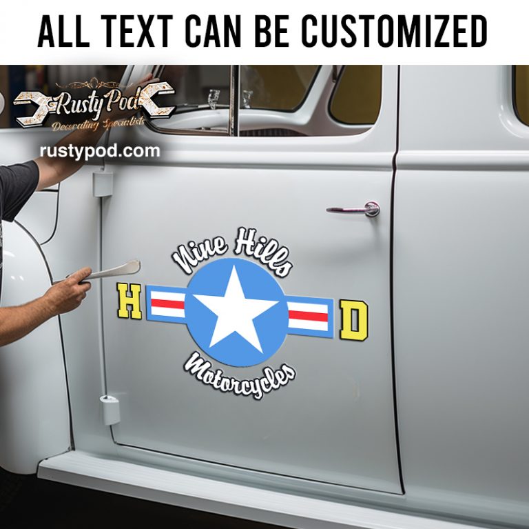 personalized us navy lettering motorcycle gas tank decal 11809 ...