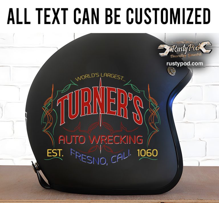 personalized pinstriping auto wrecking sticker 11892 - Rustypod Store