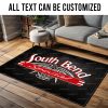Personalized pinstriping hand paint rug 10351 - Rustypod Store