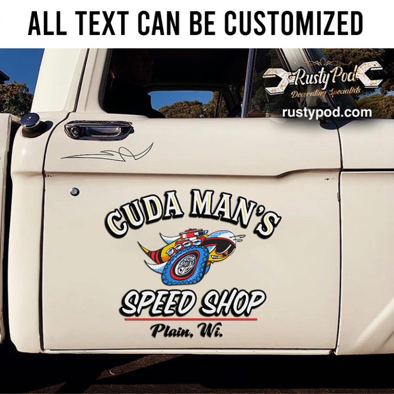 personalized dodge logo lettering sticker 11928 - Rustypod Store