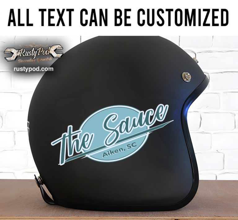 personalized hot rod lettering sticker 12014 - Rustypod Store