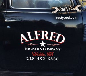 personalized company name logistic company lettering sticker 11091 ...