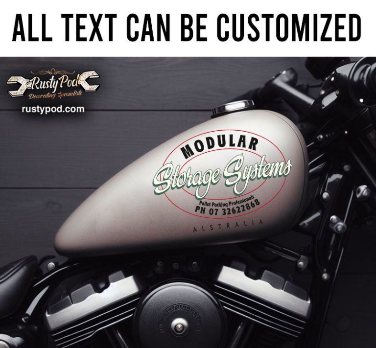 personalized old school vintage truck door art sticker 12084 - Rustypod ...