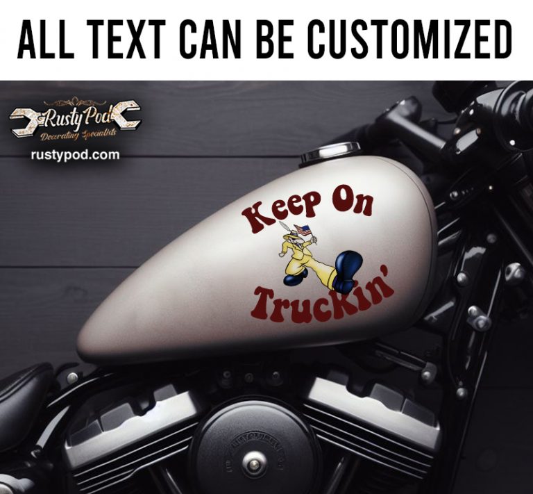 keep on trucking american sticker 12087 - Rustypod Store