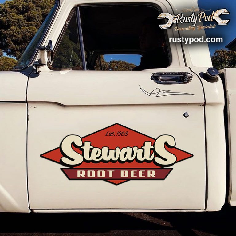 personalized company name sticker 12094 - Rustypod Store