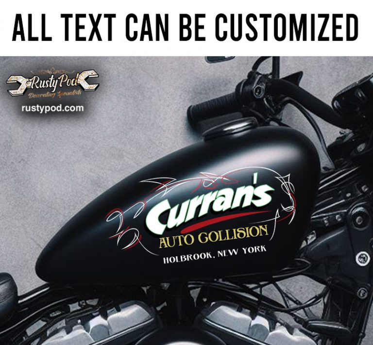 personalized garage lettering old school hot rod lettering sticker ...