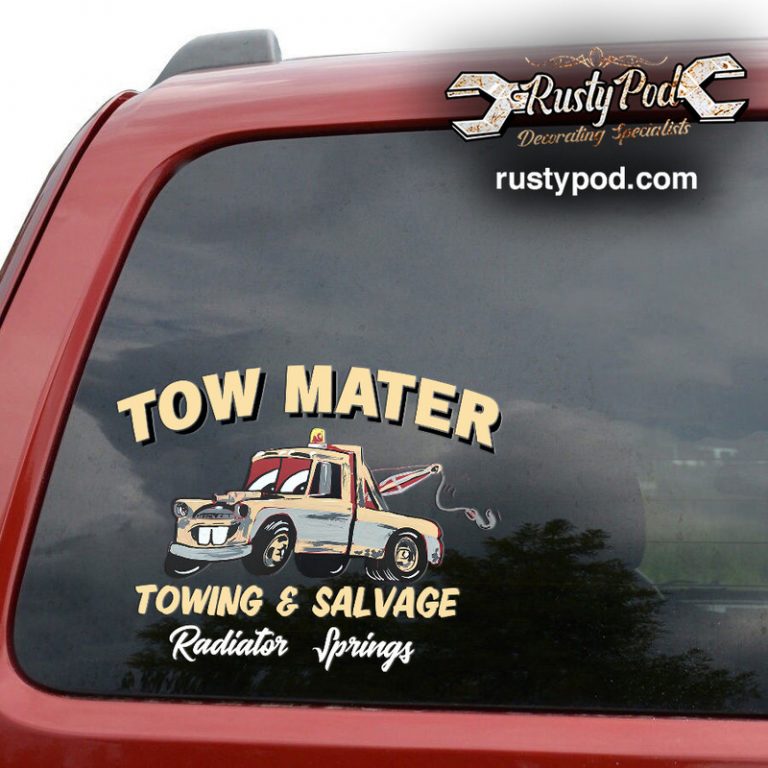 personalized towing truck lettering vintage lettering sticker 12147 ...