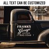 personalized garage lettering hot rod door art company name sign ...