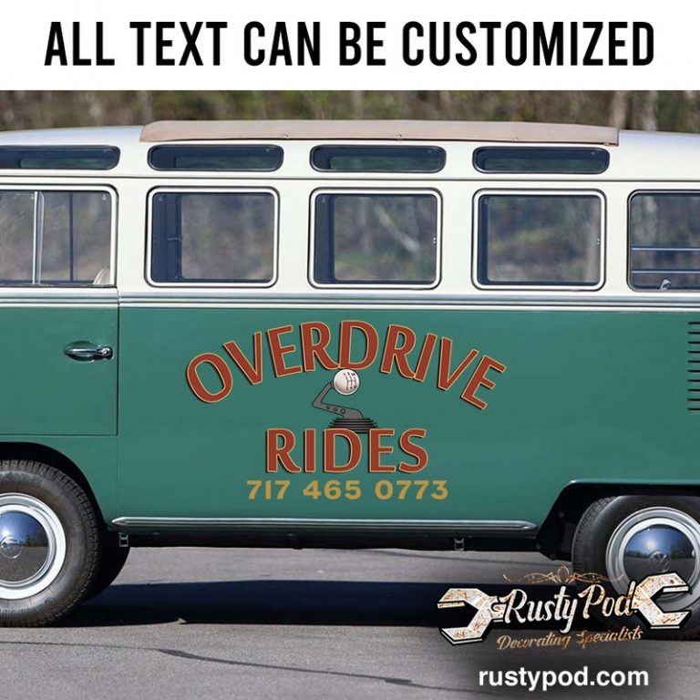 personalized gear shift logo vintage truck logo old school truck ...