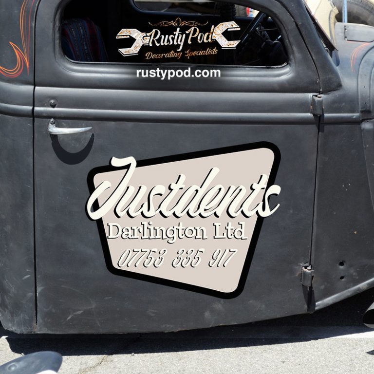 personalized hot rod garage lettering farm lettering old school ...