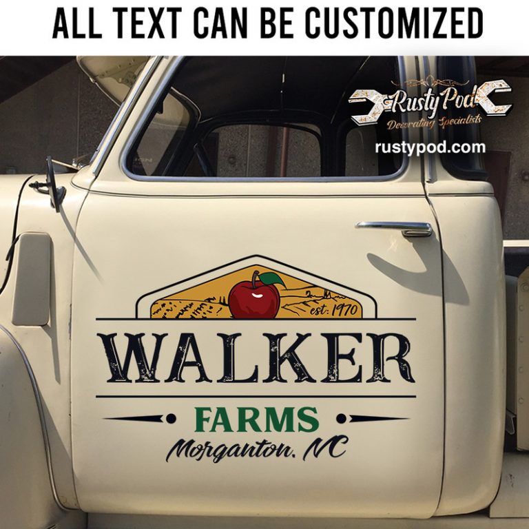 personalized farm lettering vintage door art lettering for vintage ...