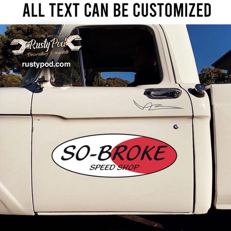 personalized socal speed shop logo hot rod funny sticker 12230 ...