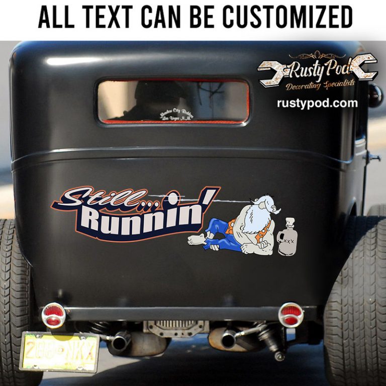 personalized still running hot rod truck graphics sticker 12247 ...