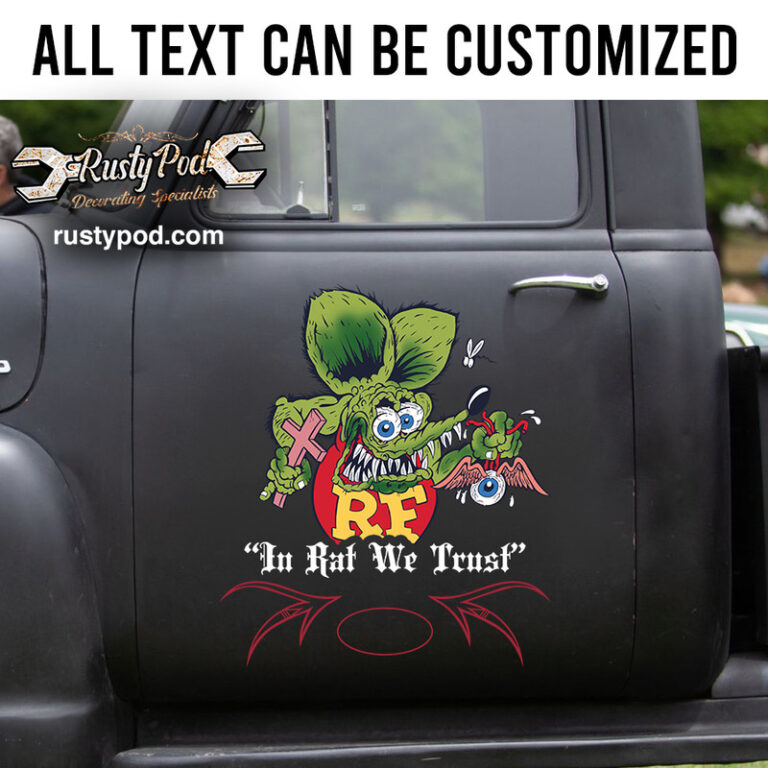 2 pcs personalized COOL EYES HOT ROD set 02 vinyl stickers 09825 ...