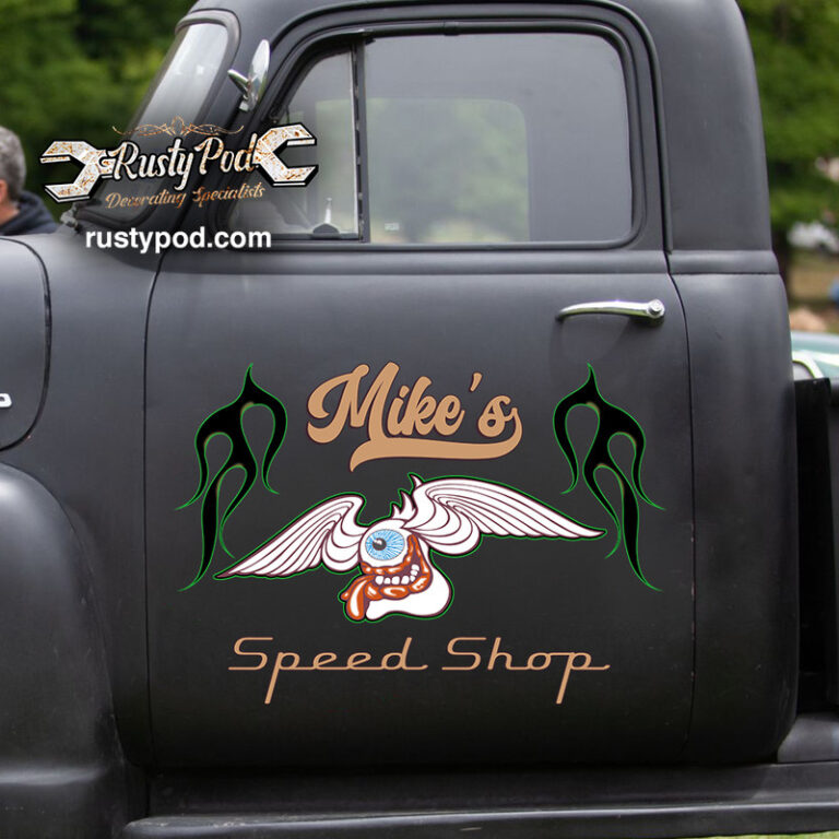 personalized rat fink flying eye ball lettering old school lettering ...