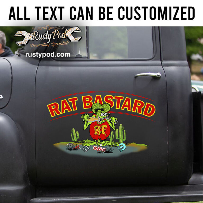 personalized rat fink rat bastard kustom kulture old school truck ...