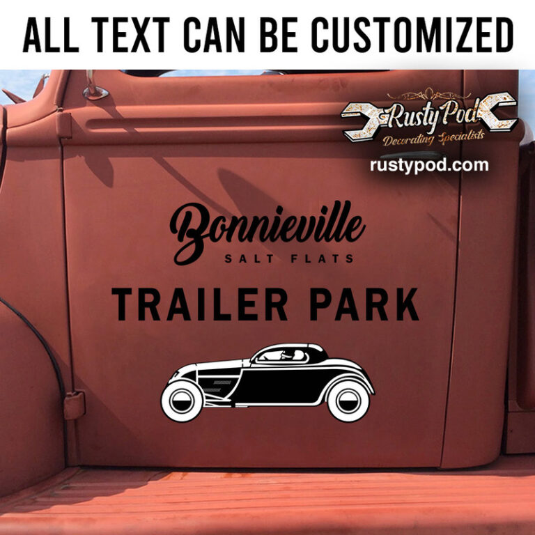 personalized vintage rat rod lettering hot rod life sticker 12275 ...