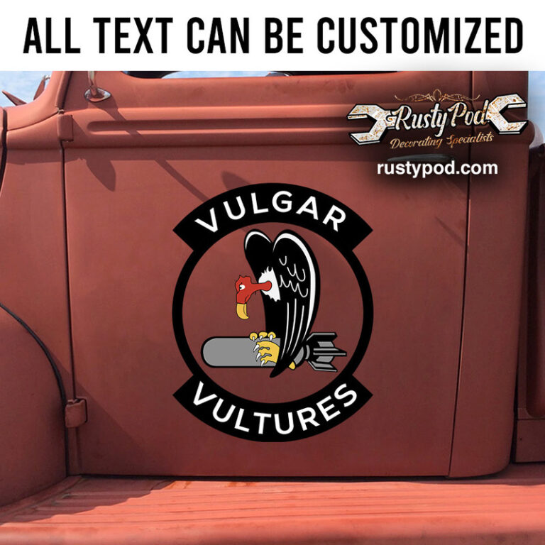 personalized vulture and bomb world war II nose art sticker 12276 ...