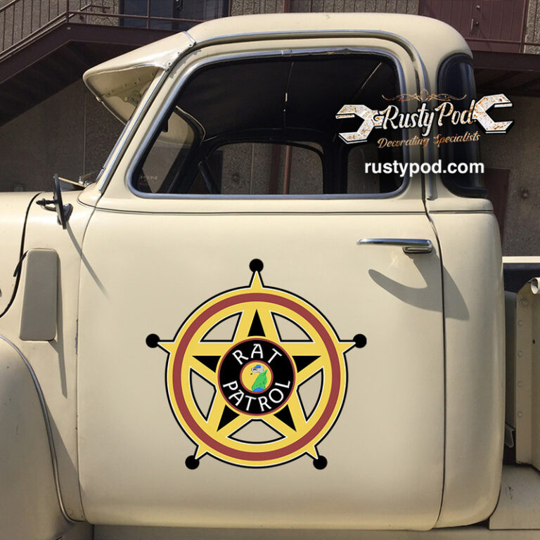 sheriff rat patrol hot rod lettering rat fink sticker 12283 - Rustypod ...