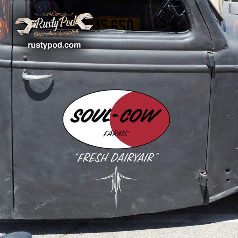 personalized so cal logo and pinstriping old school truck lettering ...