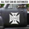 personalized volkswagen skull iron cross sticker 12297 - Rustypod Store