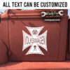 personalized volkswagen skull iron cross sticker 12297 - Rustypod Store