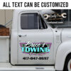personalized towing truck door sign truck graphics us dot lettering ...