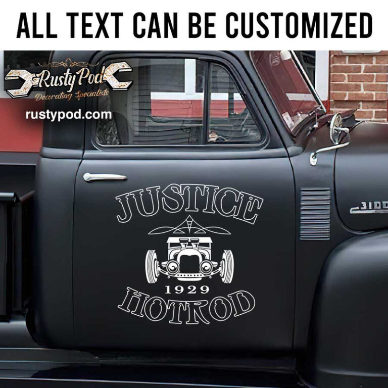 personalized rat rod pinstriping vintage hot rod kustom kulture sticker ...