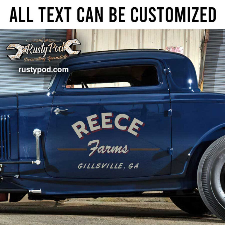 personalized farm lettering vintage truck lettering old school truck ...