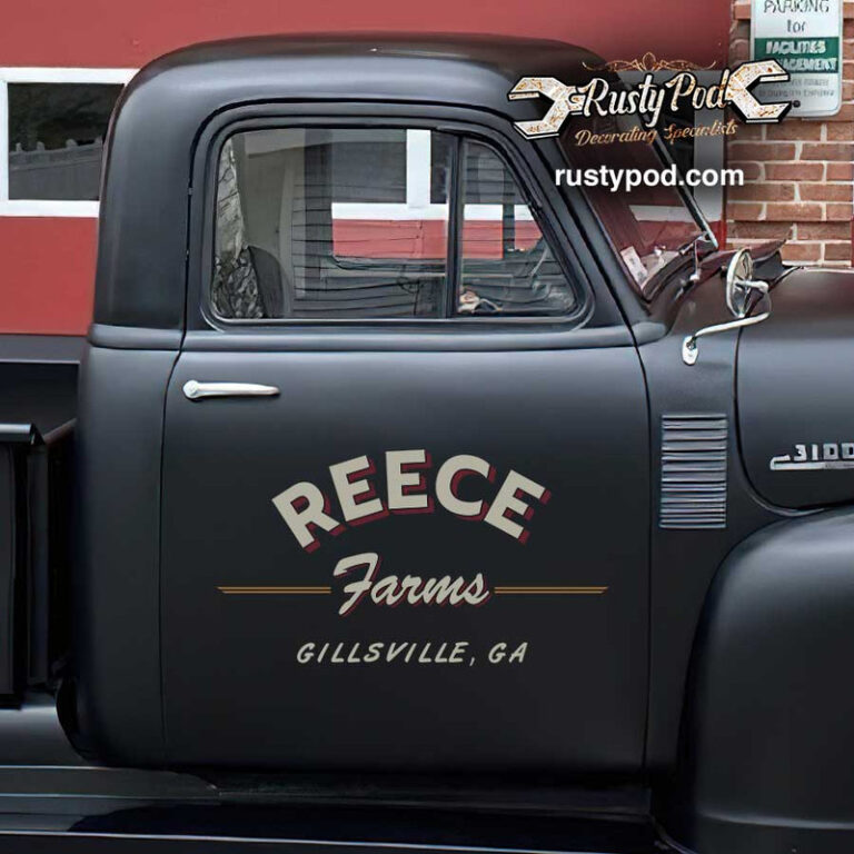 personalized farm lettering vintage truck lettering old school truck ...
